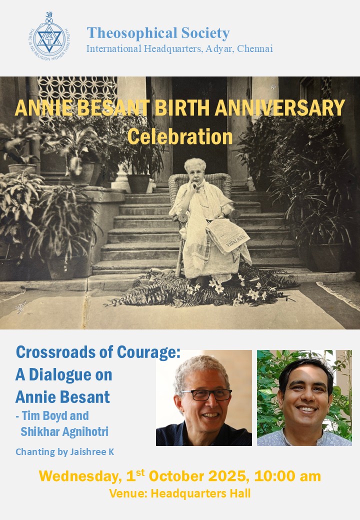 Crossroads of Courage: A Dialogue on Annie Besant | TS Adyar